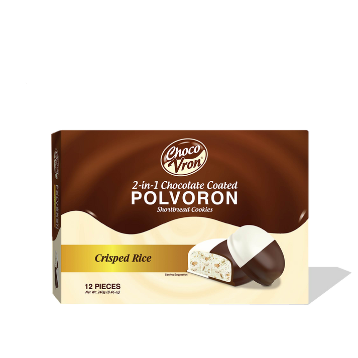 Gift Box 2 in 1 Chocolate Coated Crisped Rice Polvoron 240g – ChocoVron