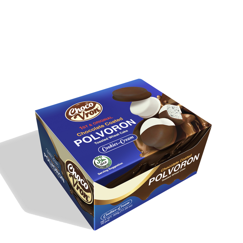 Retail Box 2 in 1 Chocolate Coated Cookies and Cream Polvoron 320g ...