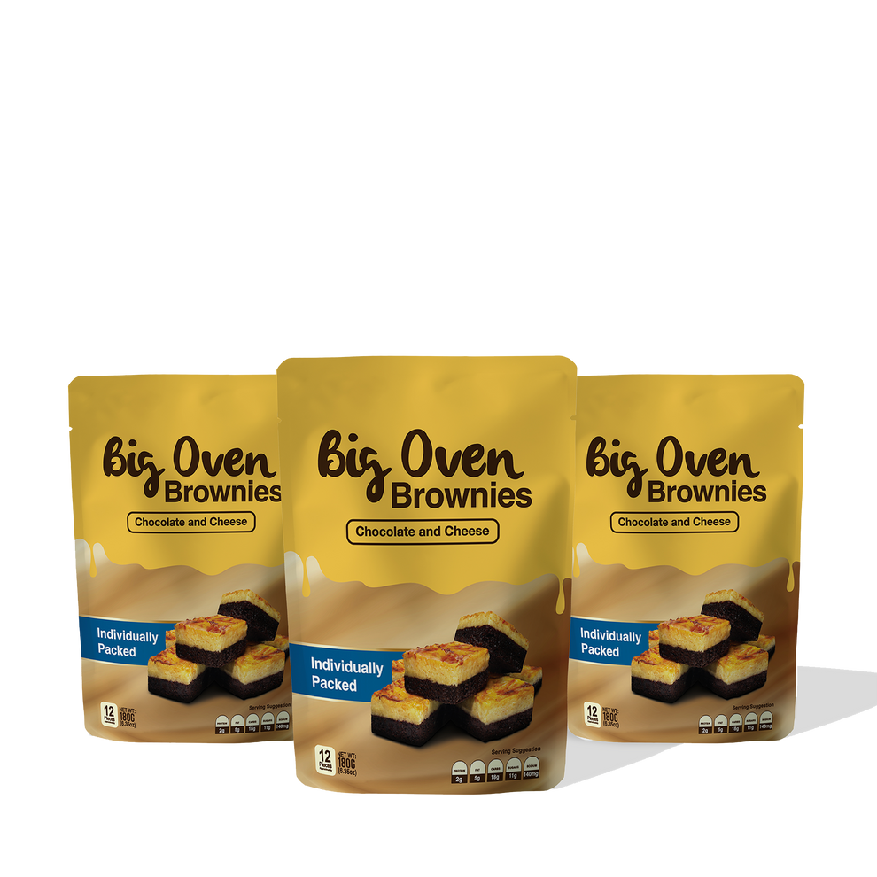 Party Pack Chocolate and Cheese Brownies 180g TRIO BUNDLE – ChocoVron