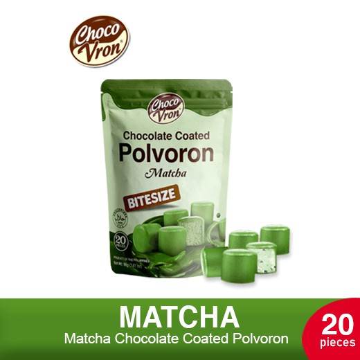 Bite Size Chocolate Coated Polvoron - Matcha Green Tea 80g – ChocoVron